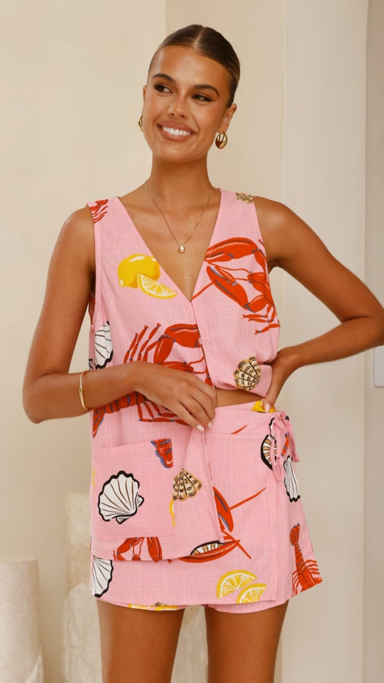 Dali Skort - Shell Lover Print - Buy Women's Skorts - Billy J