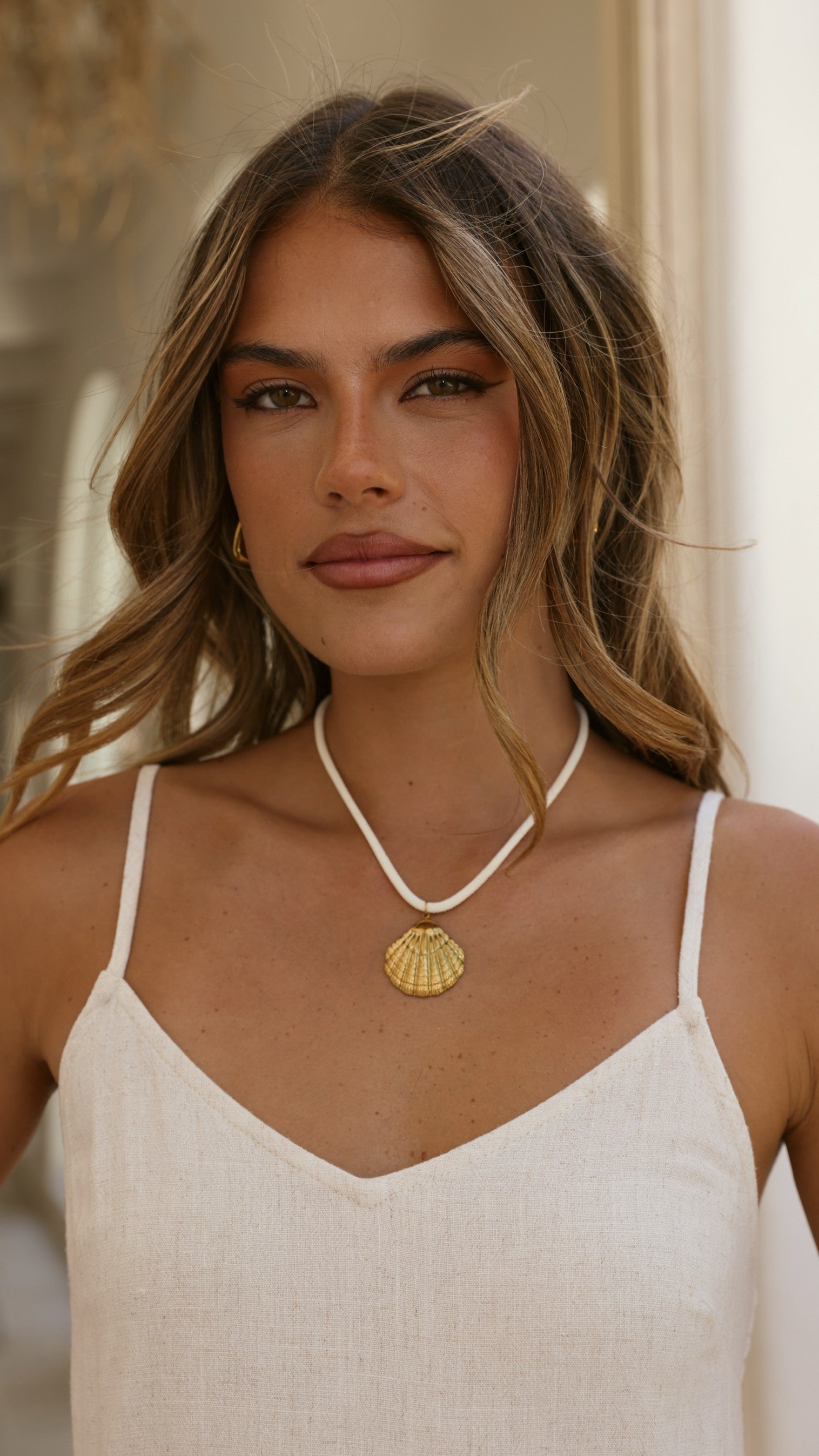 Stacie Shell Necklace - Gold - Buy Women's Necklaces - Billy J