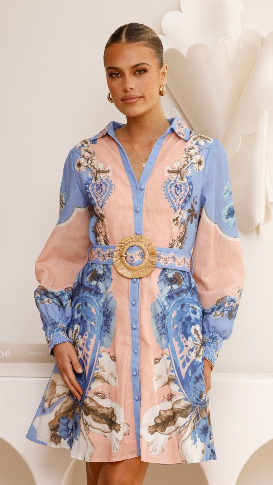 Atiah Mini Dress - Willow Blue - Buy Women's Dresses - Billy J