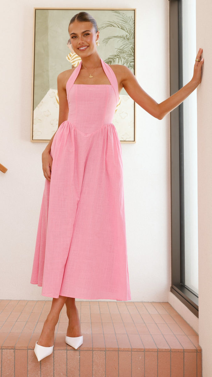 Caden Maxi Dress - Pink - Buy Women's Maxi Dresses - Billy J