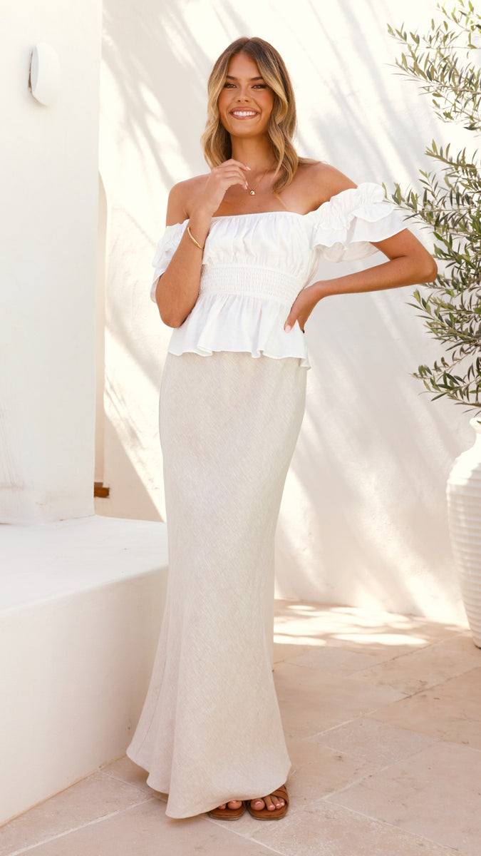 Fifi Top - White - Buy Women's Tops - Billy J