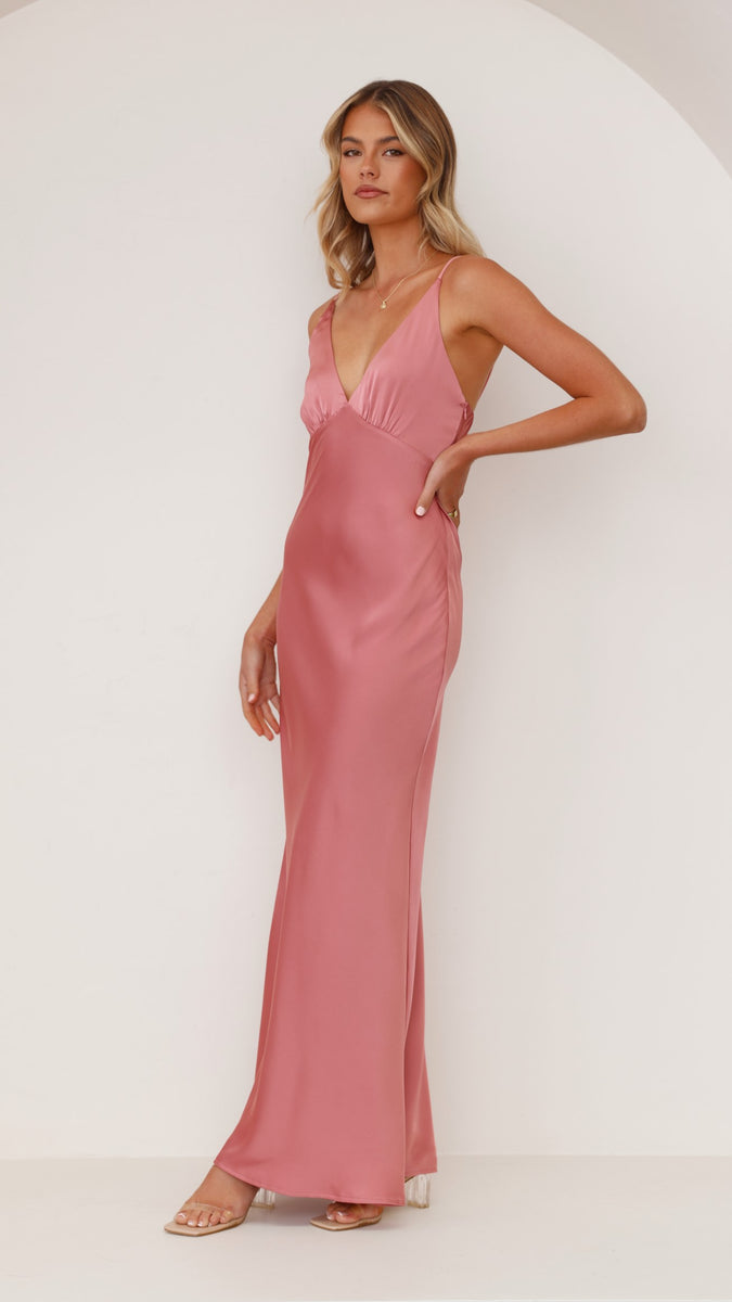 Ziah Maxi Dress - Baked Rose - Buy Women's Dresses - Billy J