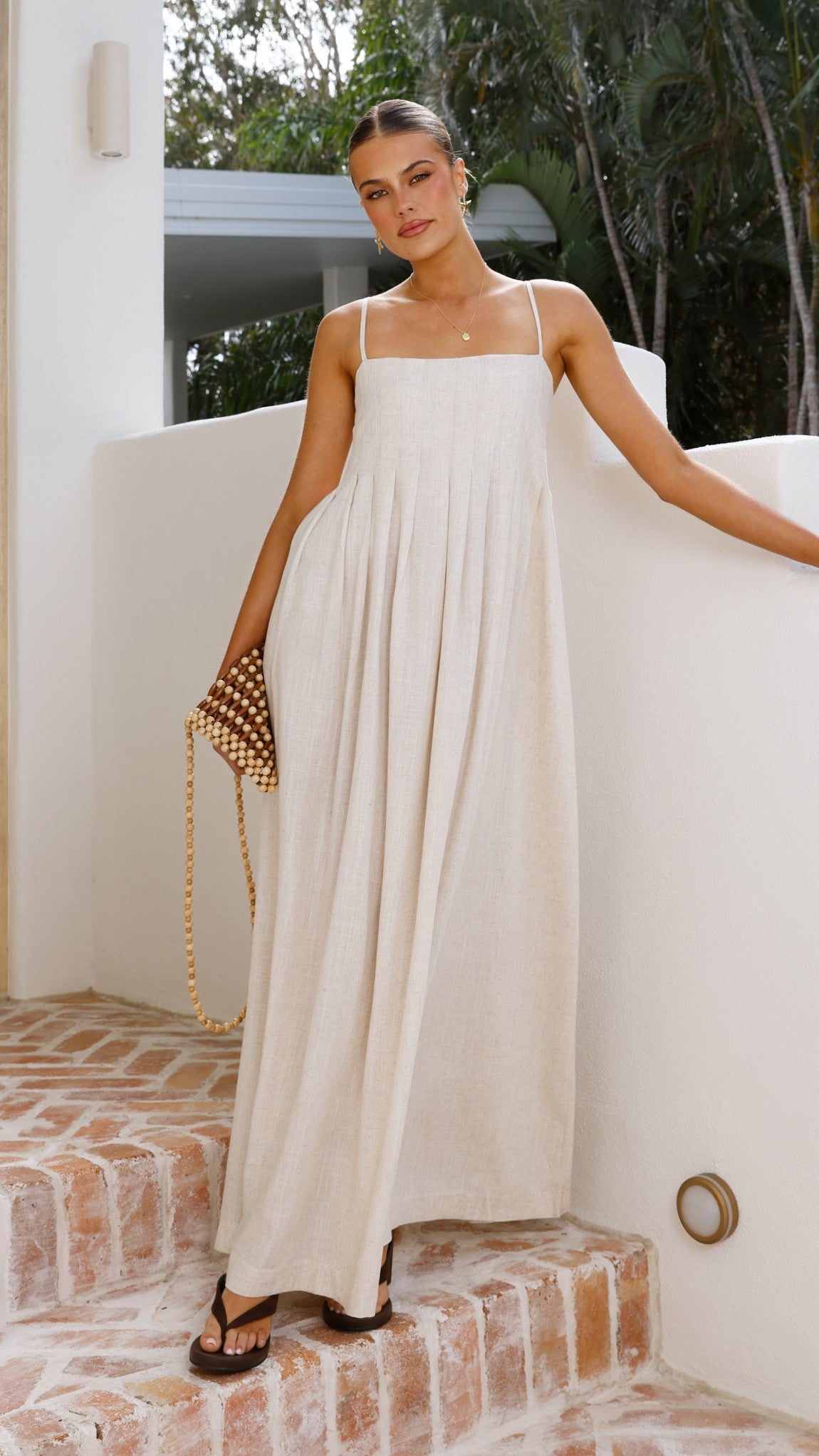 Pippy Maxi Dress - Natural - Buy Women's Maxi Dresses - Billy J