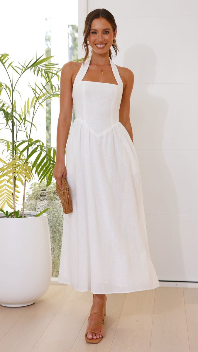 Caden Maxi Dress - White - Buy Women's Dresses - Billy J