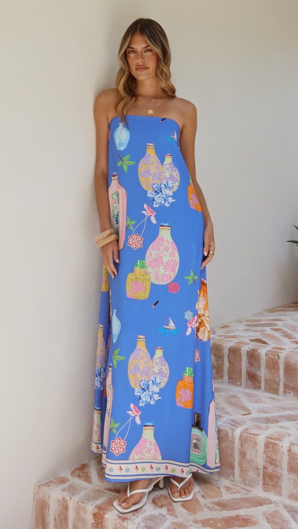 Elida Strapless Maxi Dress - Perfume Dreams - Buy Women's Dresses - Billy J