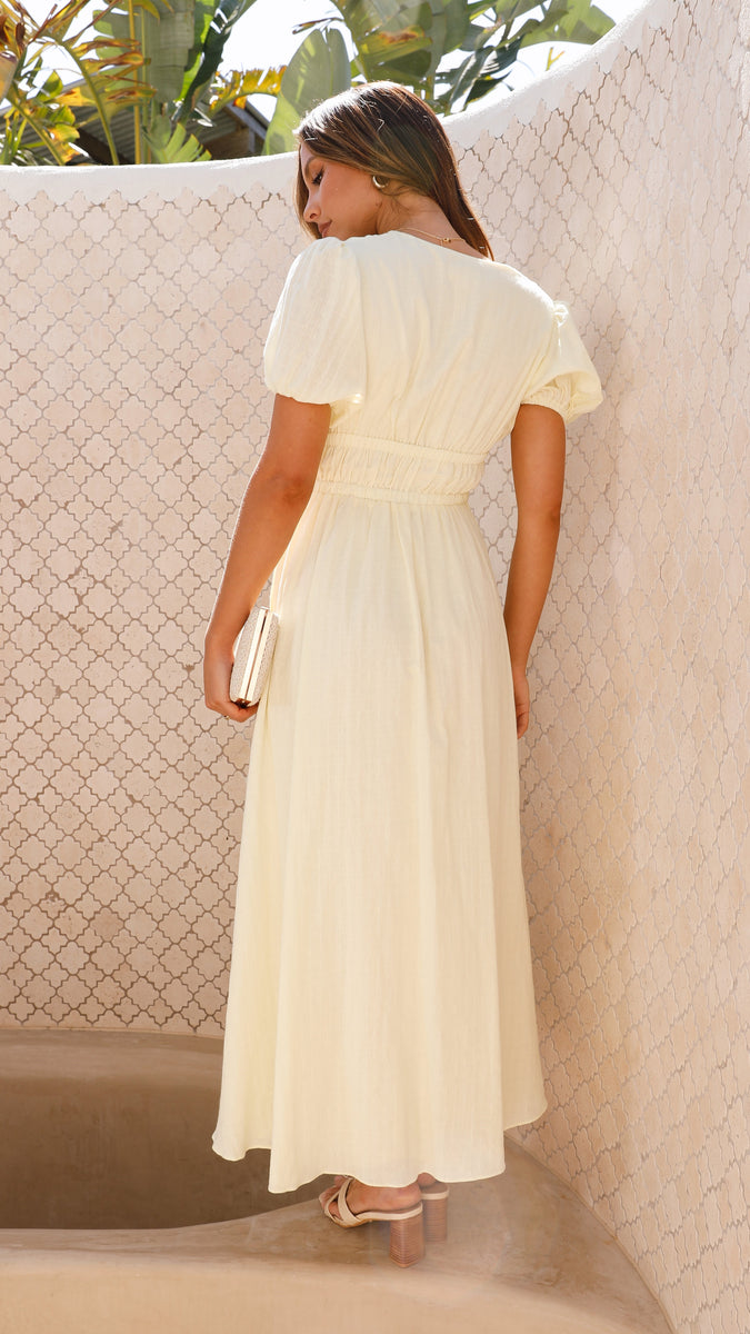 Ena Midi Dress - Yellow - Buy Women's Dresses - Billy J