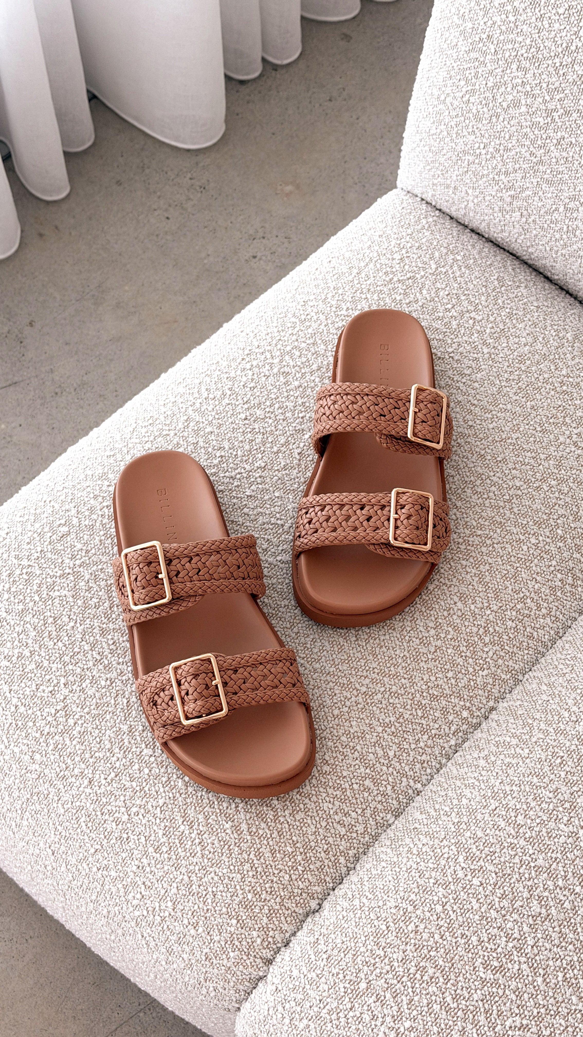 Aprila Slides - Peanut - Buy Women's Shoes - Billy J