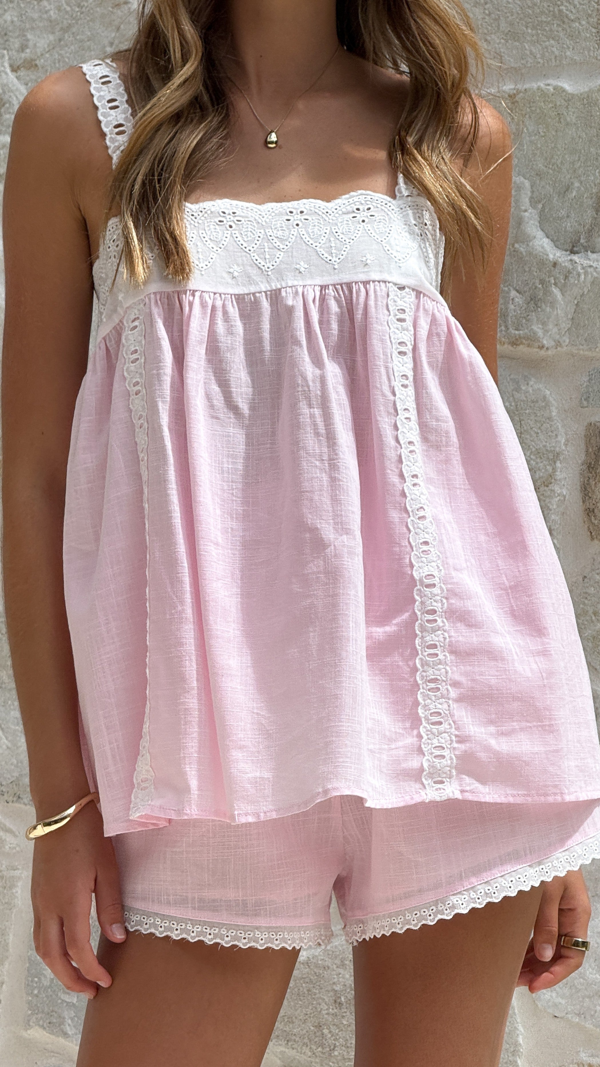 Leena Top and Shorts Set - Pink - Buy Women's Sets - Billy J