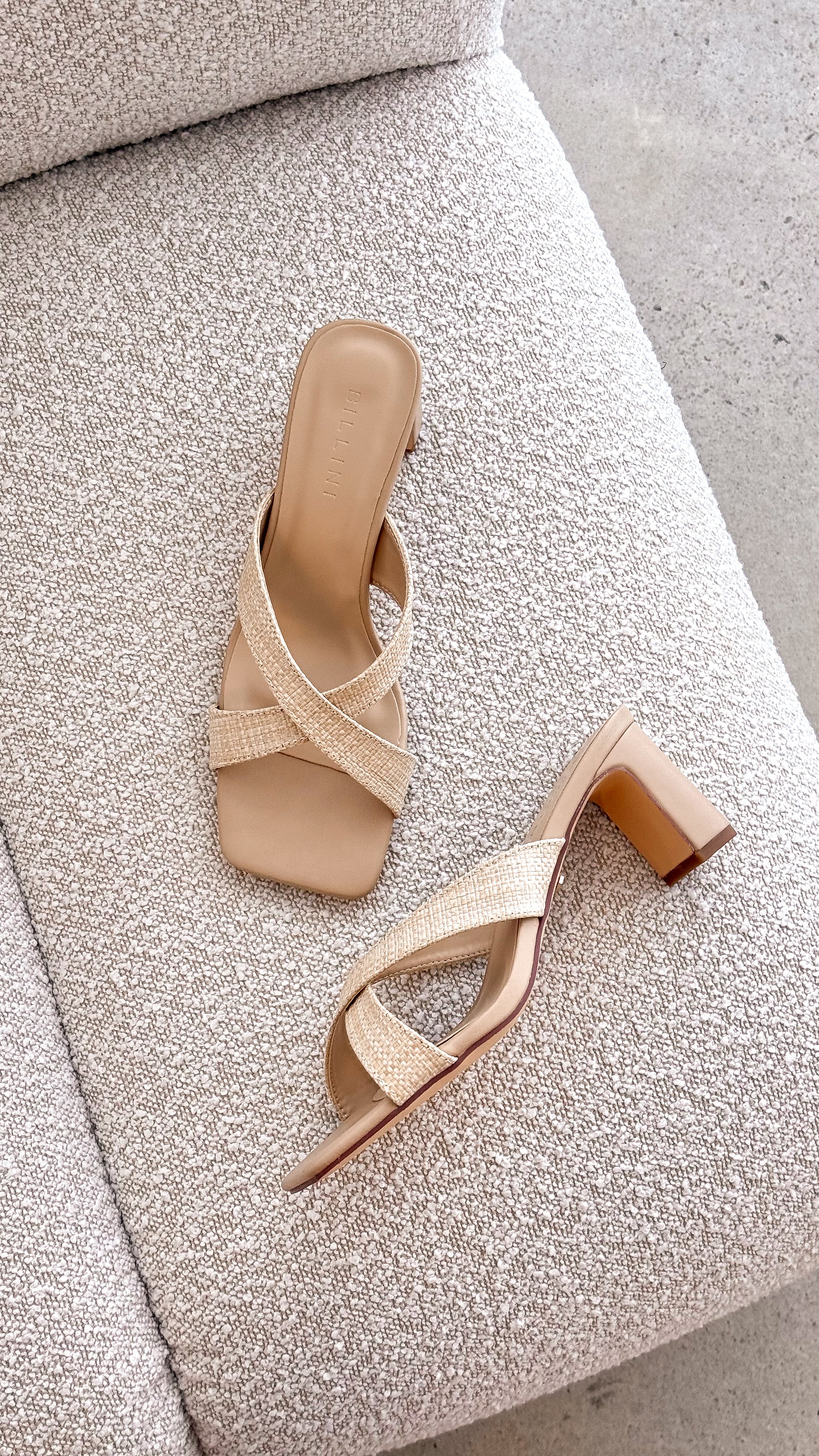 Camila Heel - Natural Raffia - Buy Womens Shoes - Billy J