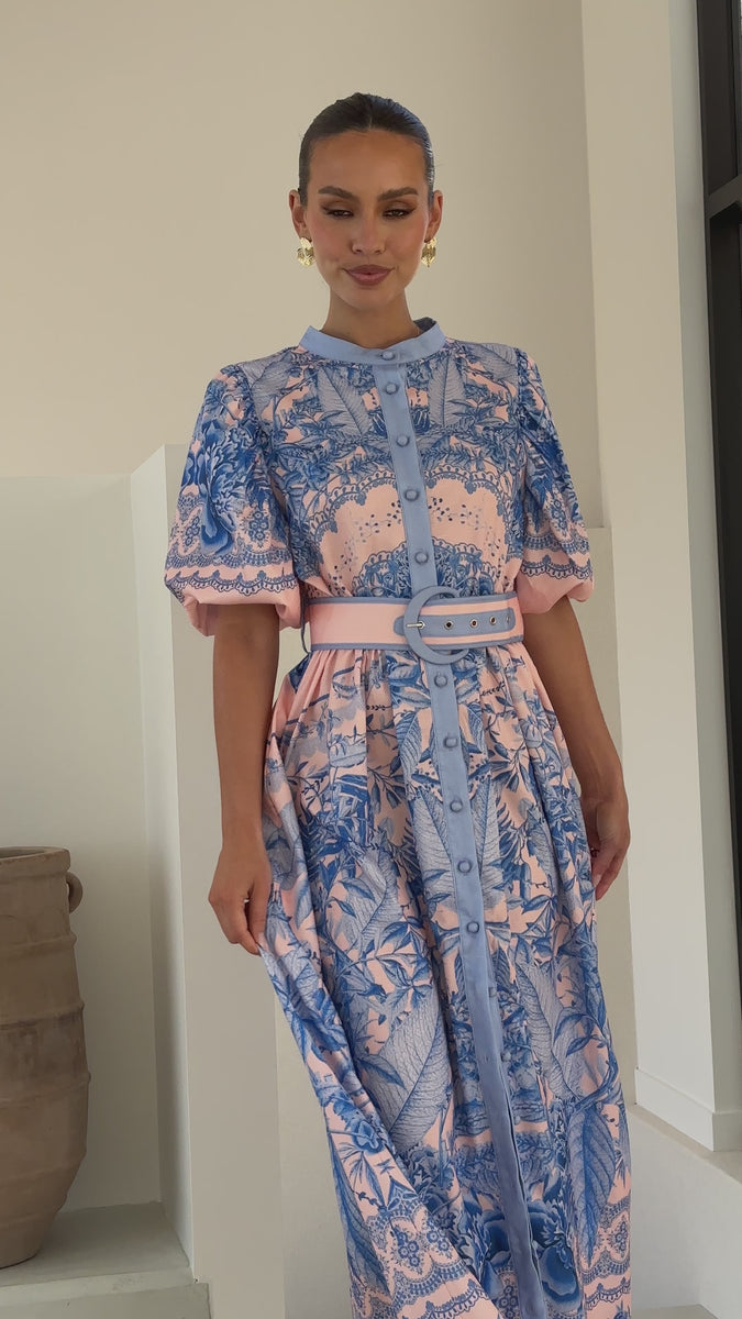 Vania Maxi Dress - Madeline Blue - Buy Women's Dresses - Billy J