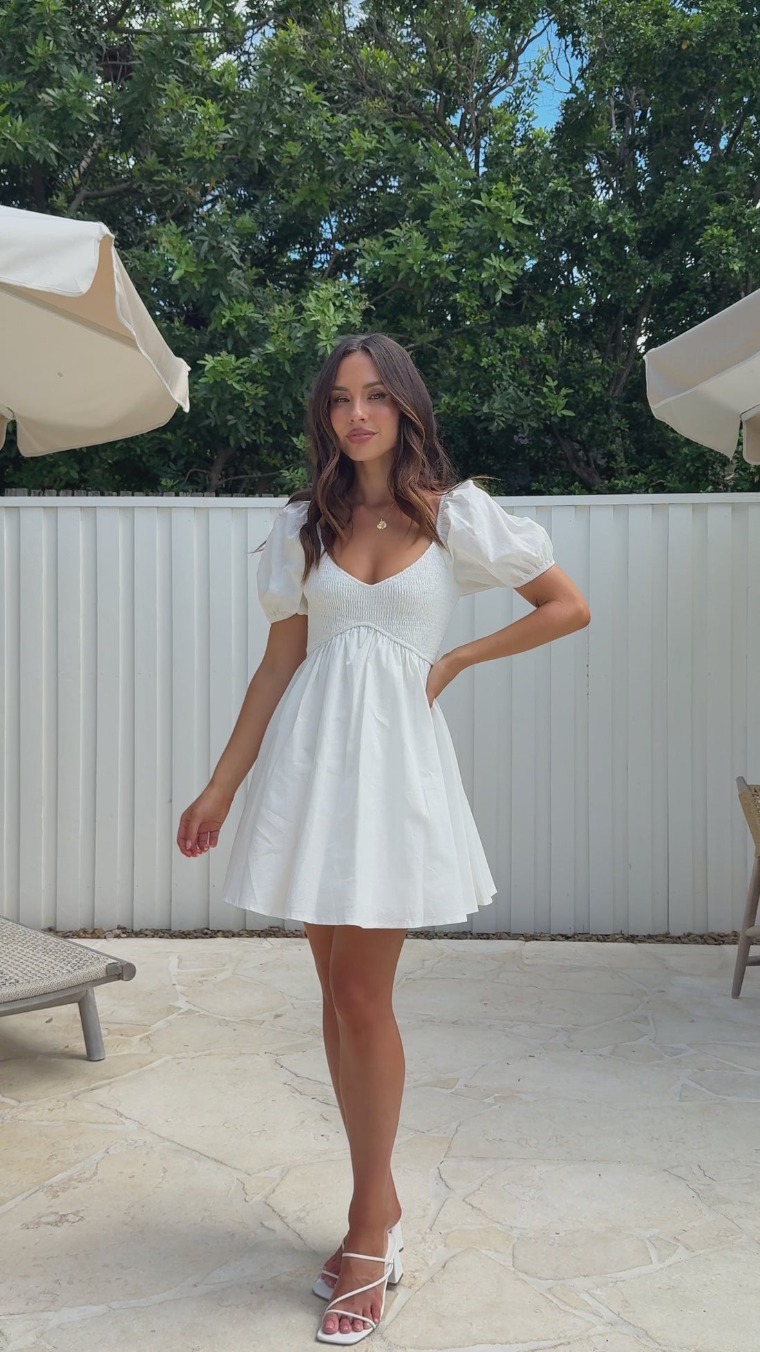 Sahirah Mini Dress - White - Buy Women's Dresses - Billy J