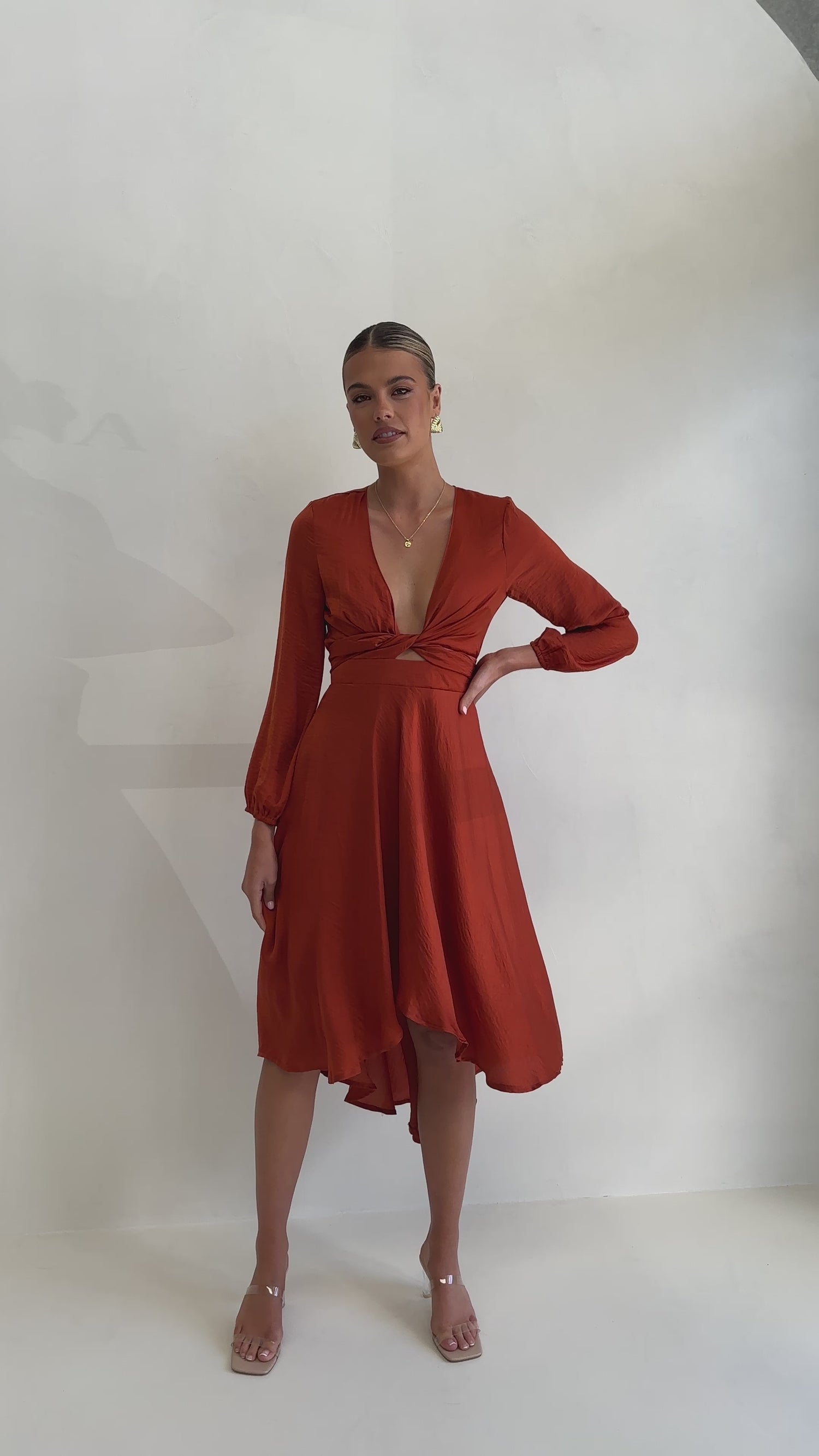 Starry Nights Dress - Rust - Buy Women's Dresses - Billy J