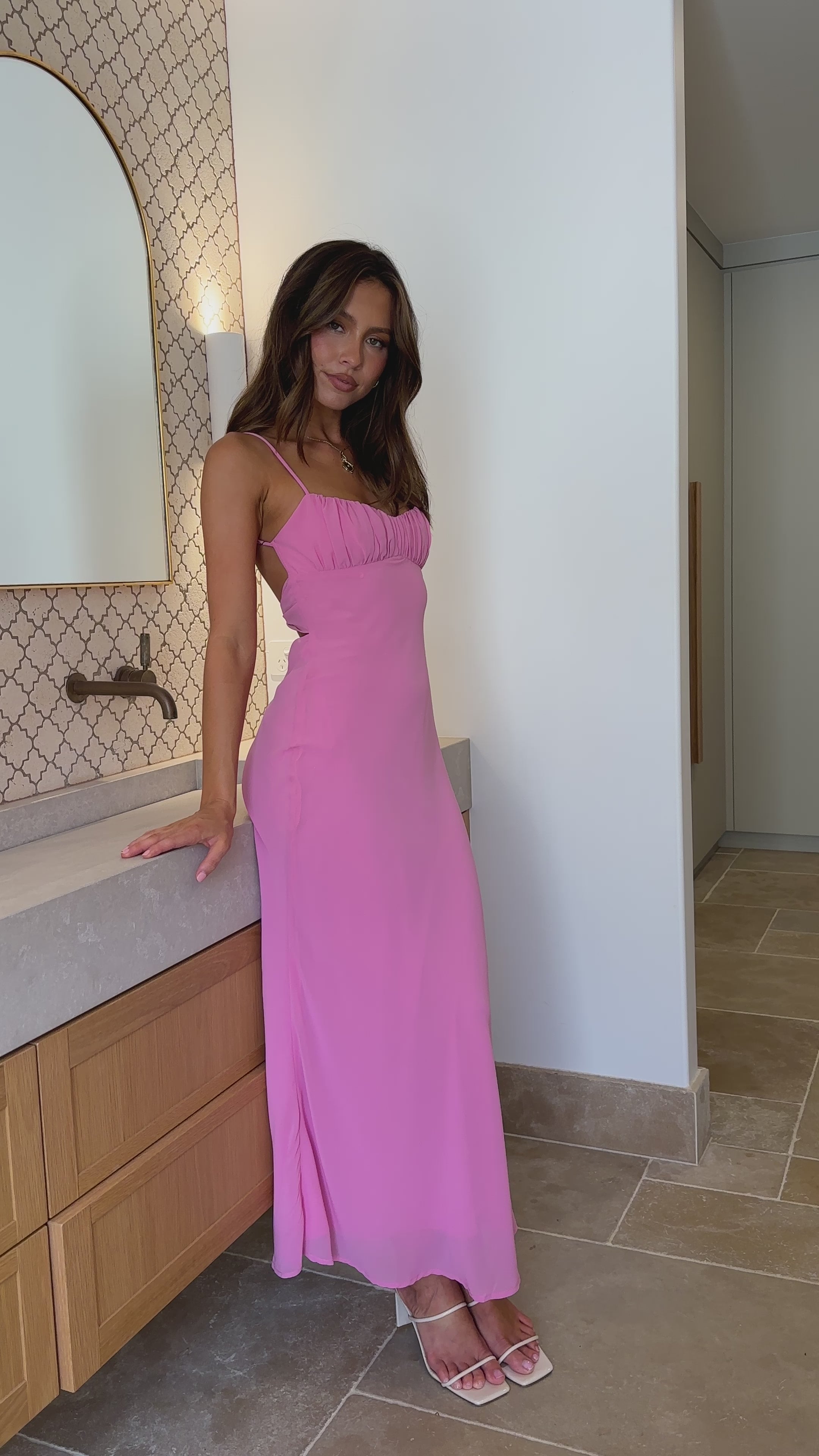 Margie Midi Dress - Pink - Buy Women's Dresses - Billy J