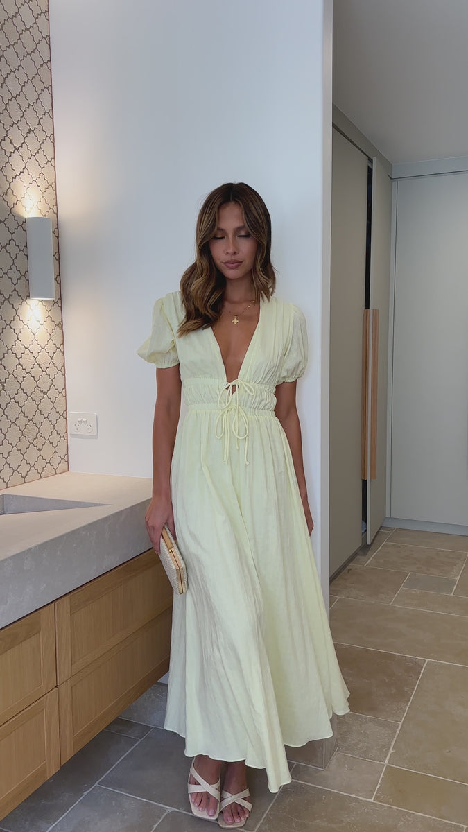 Ena Midi Dress - Yellow - Buy Women's Dresses - Billy J