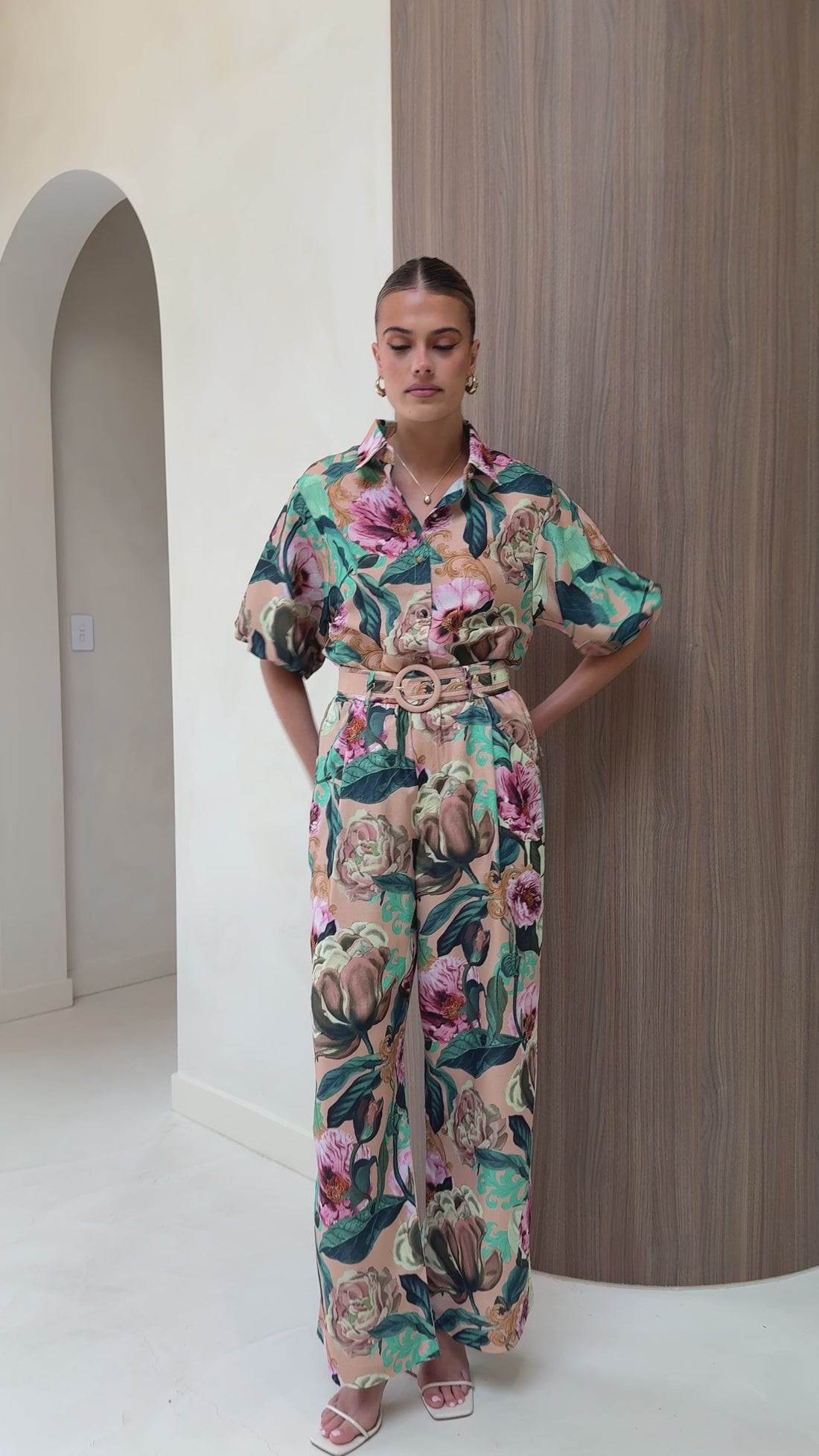 Sammy Button Down Shirt - Mocha Rose - Buy Women's Shirts - Billy J