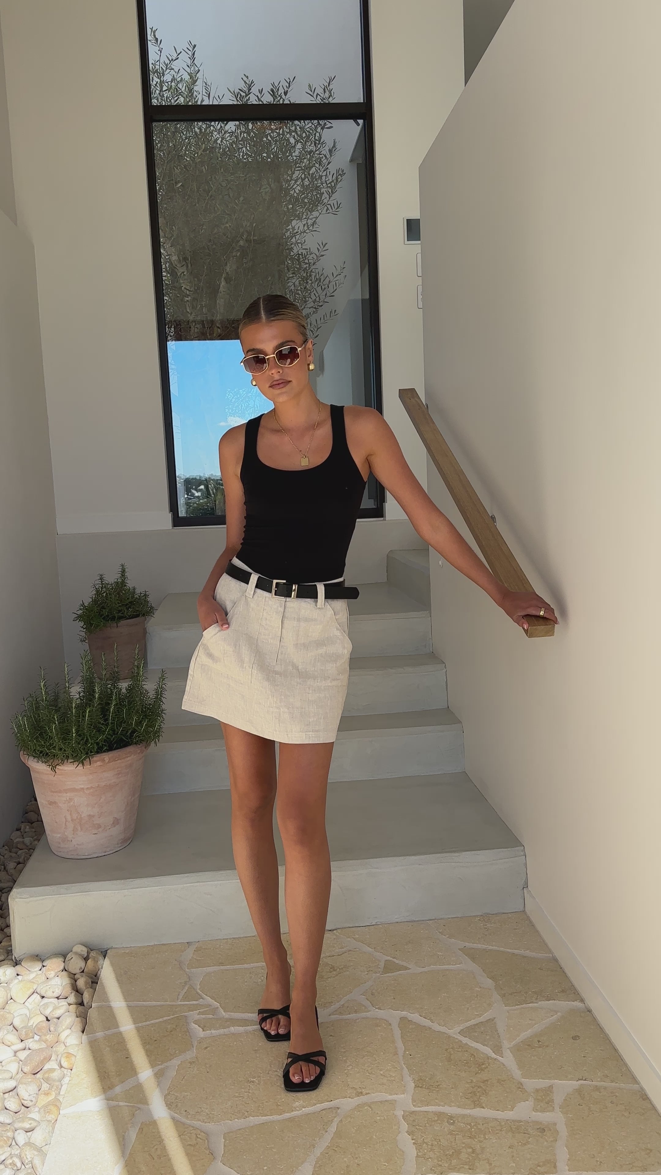 Maggie Mini Skirt - Natural - Buy Women's Skirts - Billy J