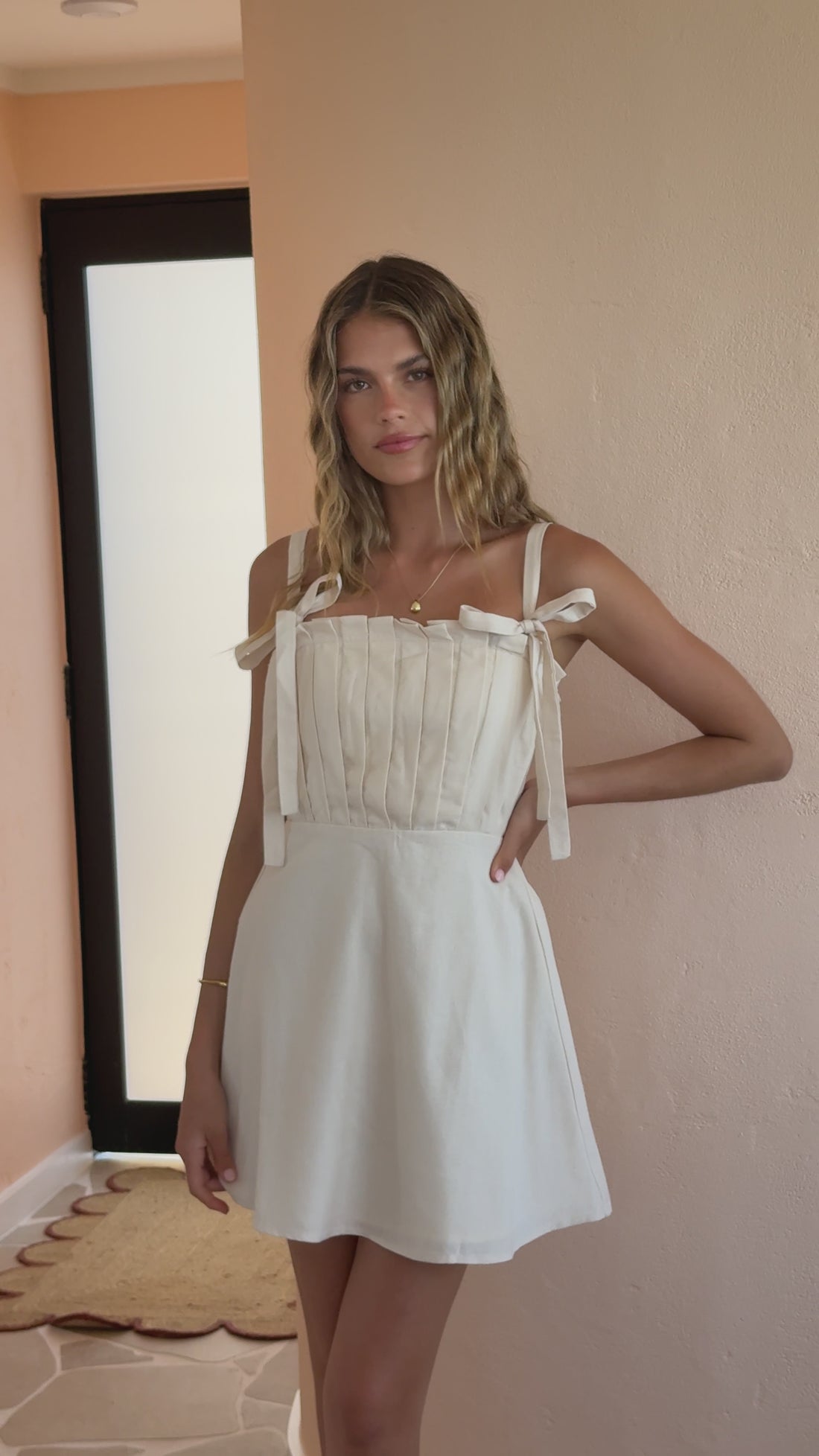 Kolani Mini Dress - Oat - Buy Women's Mini Dresses - Billy J