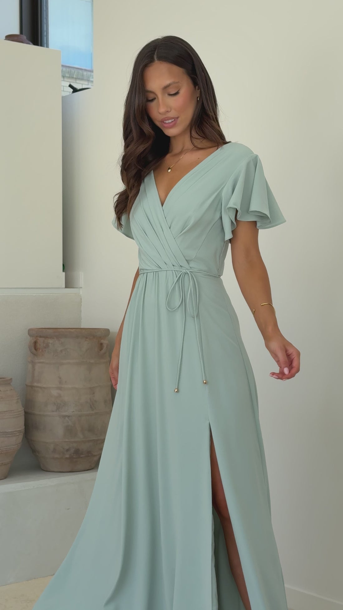 Charlize Maxi Dress - Sage - Buy Women's Maxi Dresses - Billy J