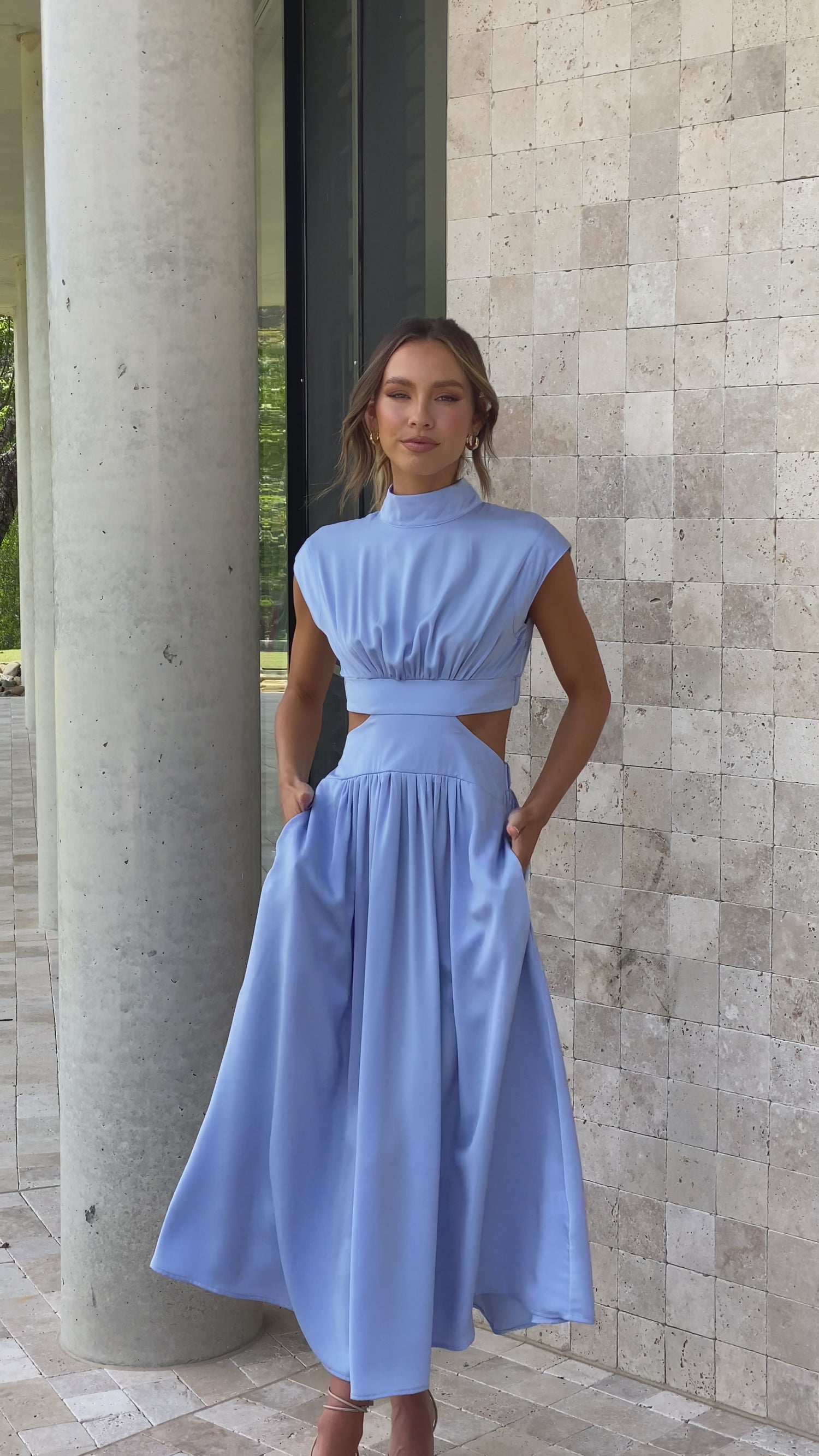 Cindie Midi Dress - Blue - Buy Women's Dresses - Billy J